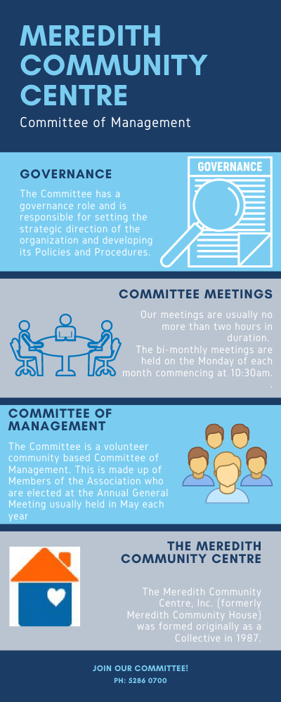 Our Committee - Meredith Community Centre